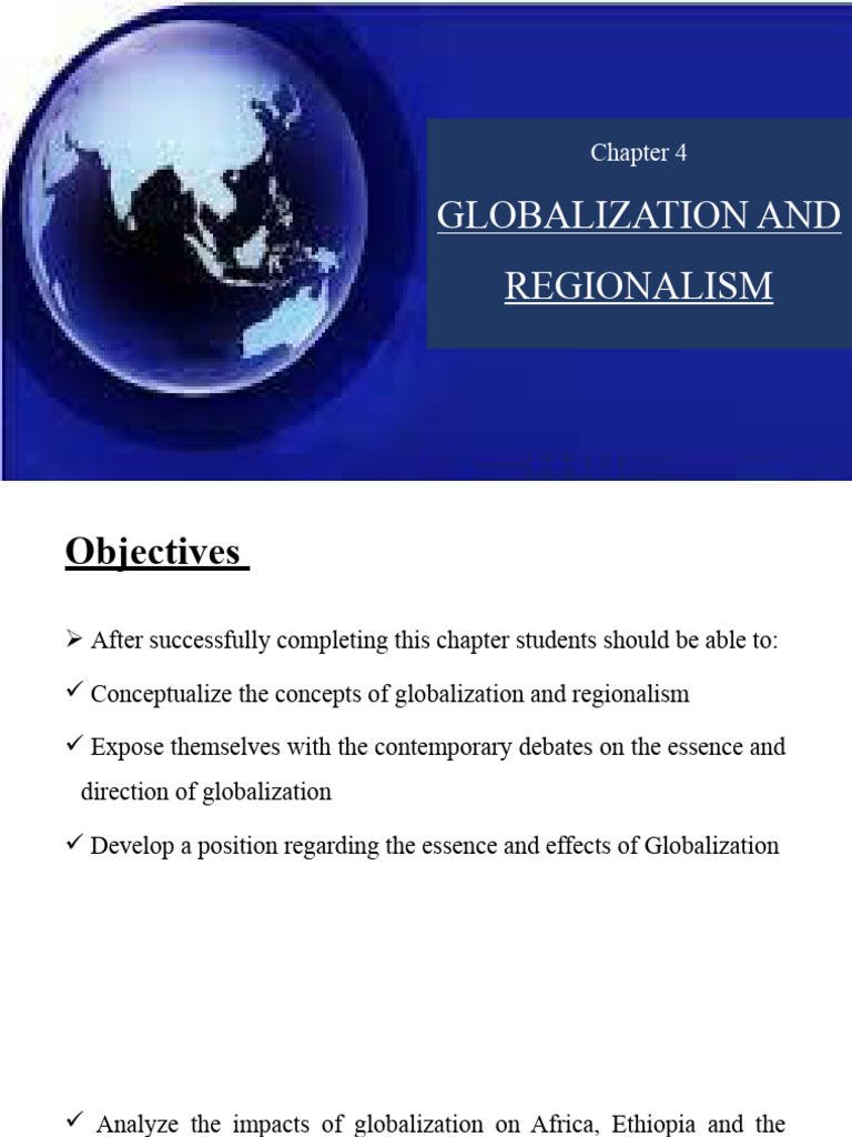Chapter 4 Global Trend | PDF | Globalization | Regional Integration