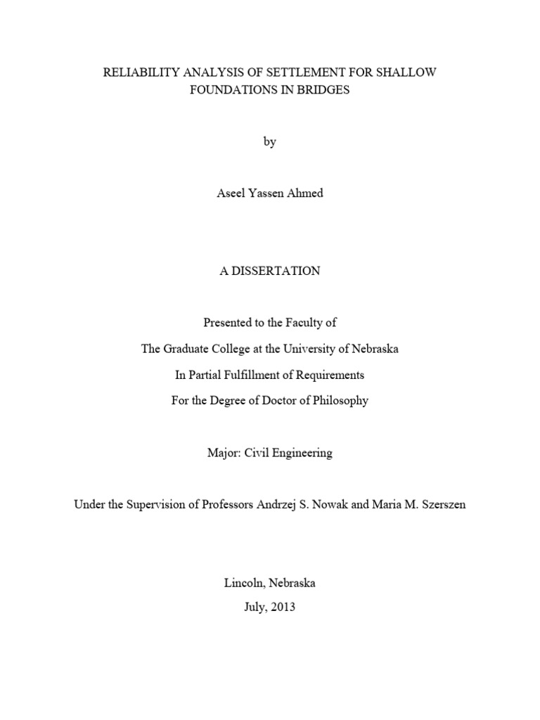 Reliability Analysis of Settle | PDF | Probability Distribution | Probability Density Function