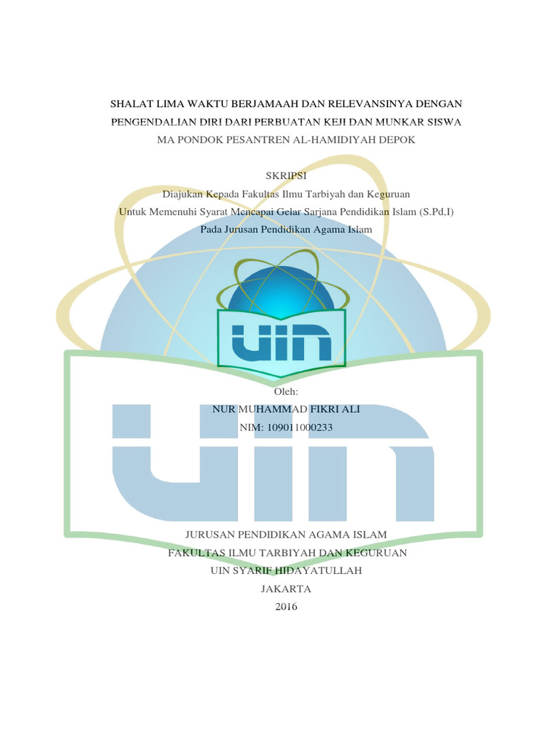 Nur Muhammad Fikri Ali-Fitk | PDF