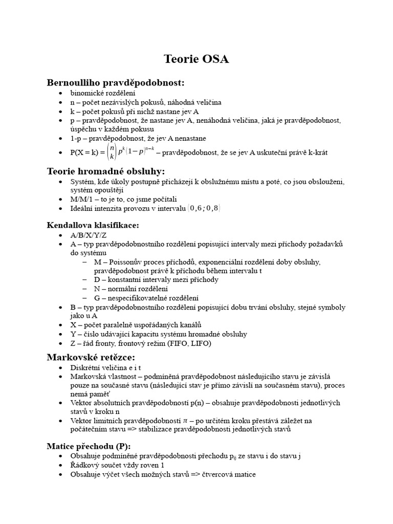 Teorie OSA | PDF