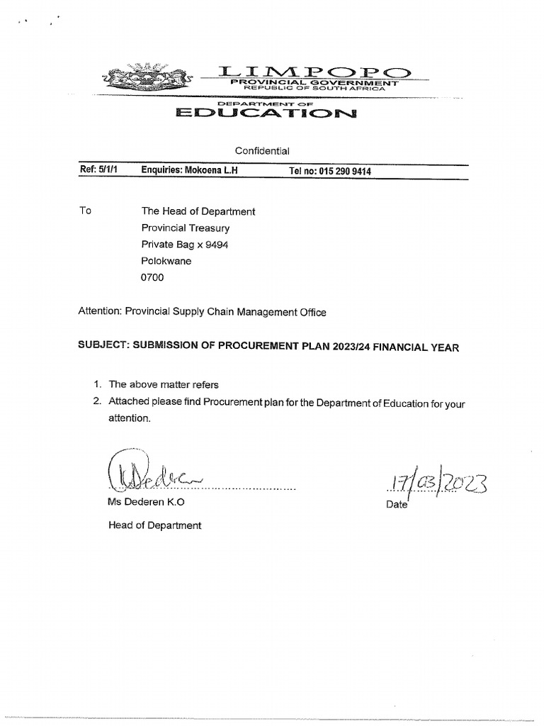 Procurement Plan-2023-24 | PDF