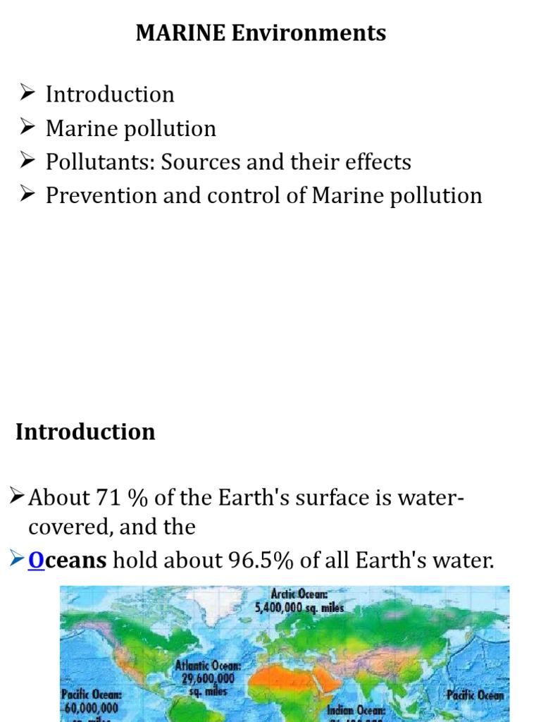 Marine Enviroment 2 (Autosaved) | PDF | Water Quality | Water