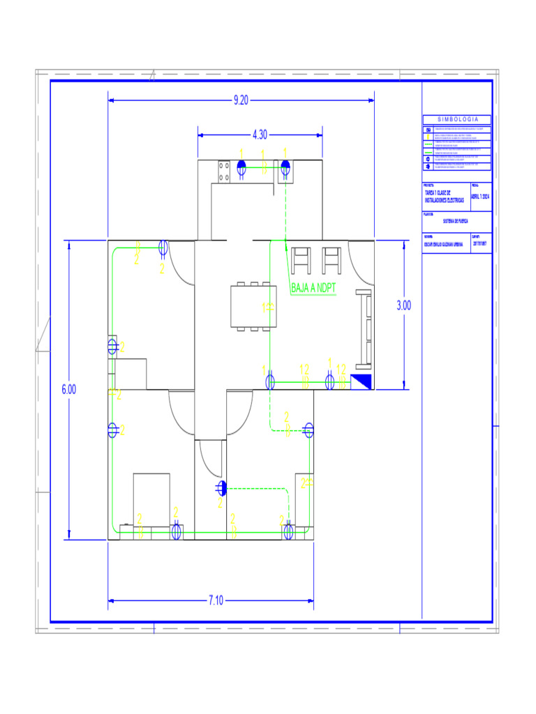 Fuerza Plano Casa e 04 | PDF | Ingeniería de Edificación