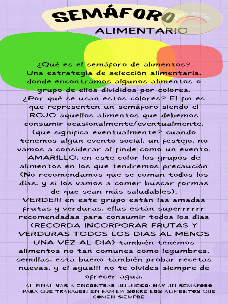 Semáforo de Alimentos | PDF | Alimentos | Vegetales