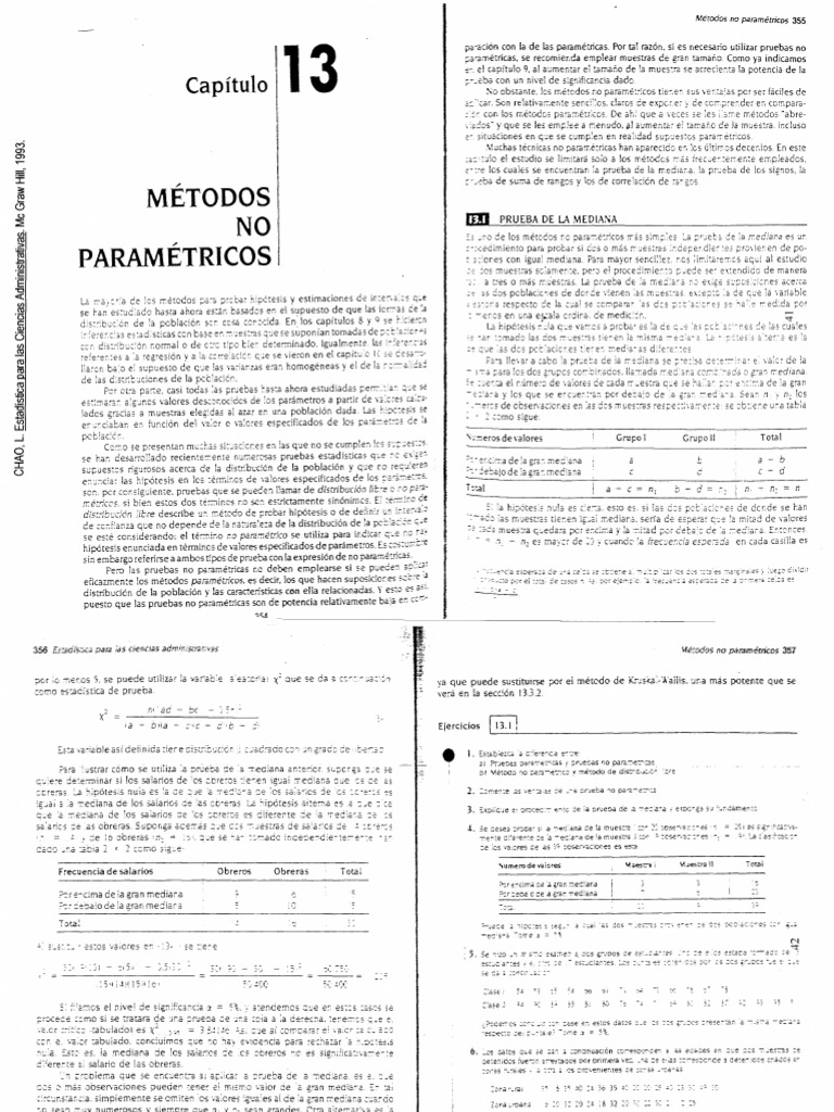 Metodos No Parametricos | PDF