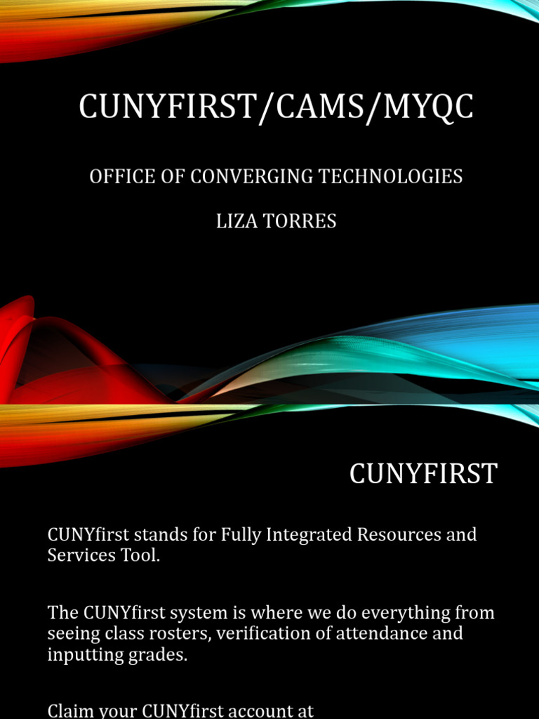 CUNYfirst and CAMS Account Setup Guide | PDF | Password | User (Computing)