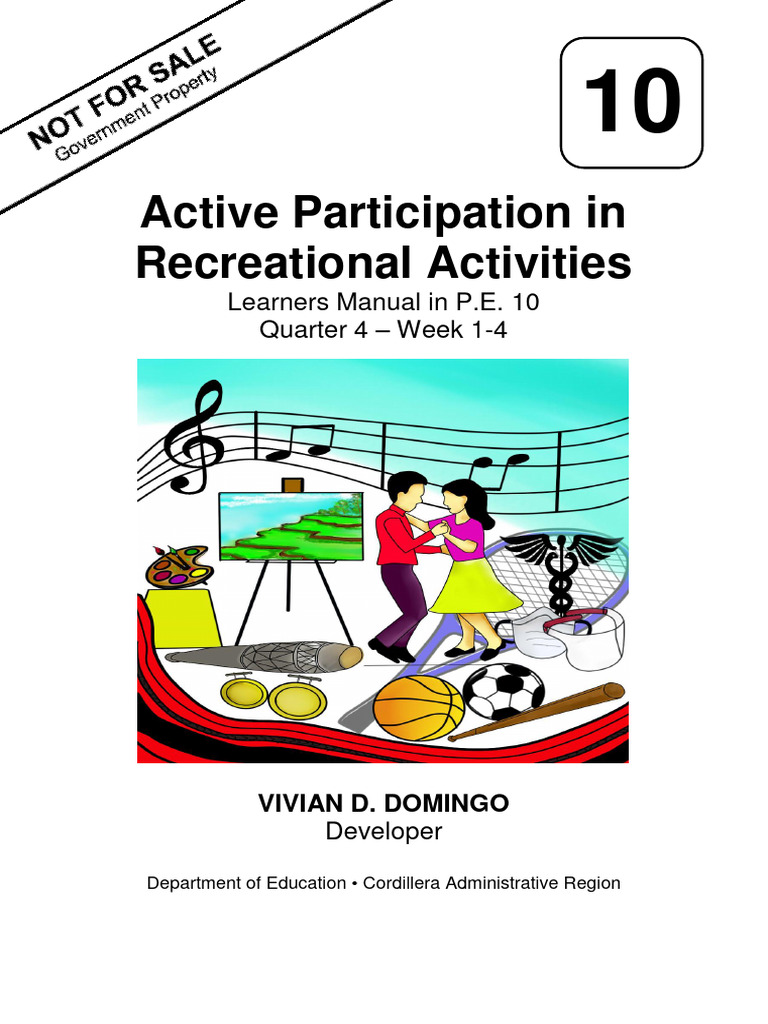 PE.10.Q4.W1 4 Participation in Active Recreational Activities QA J ...