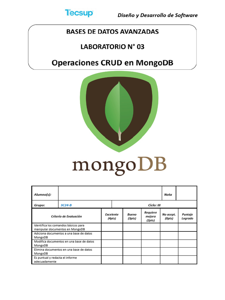 Lab Bda S | PDF | Mongo Db | Microprocesador