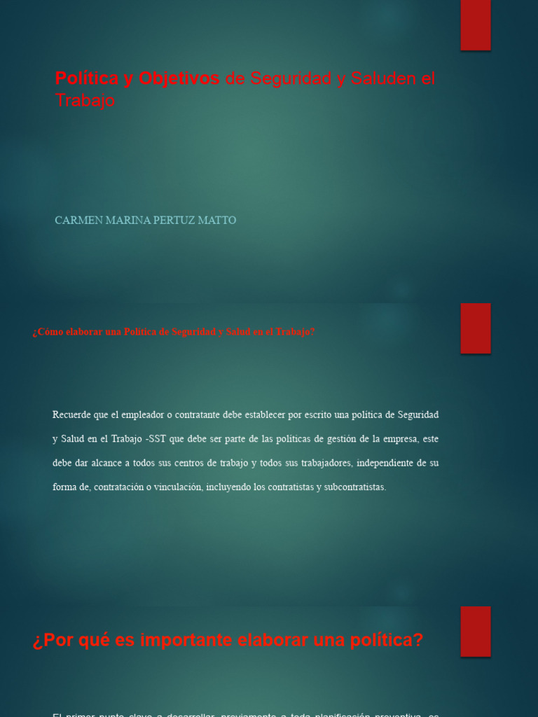Política y Objetivos de Seguridad | PDF Política y Objetivos de Seguridad | PDF