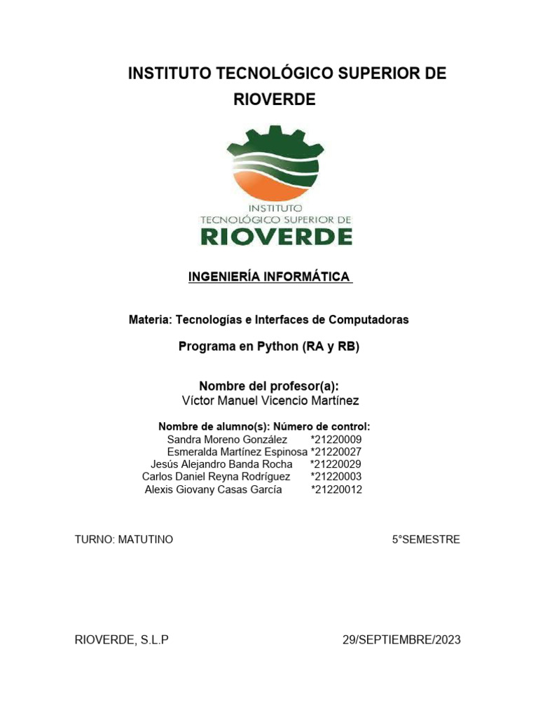 Programa En Python Pdf Electrónica Red Eléctrica 6962