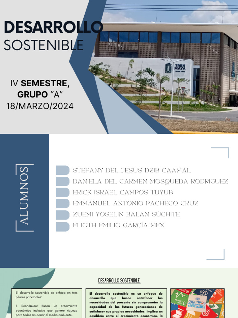 Proyecto DESARROLLO SOSTENIBLE | PDF | Sustentabilidad | Desarrollo sostenible