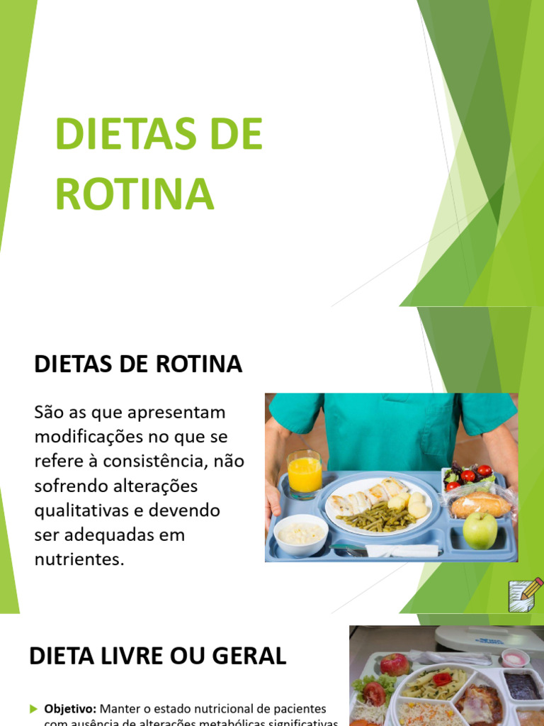 Aula 03 Dietas de Rotina | Download grátis PDF | Nutrientes | Refeição