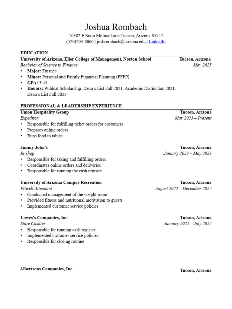 josh rombach resume 2024 | PDF josh rombach resume 2024 | PDF