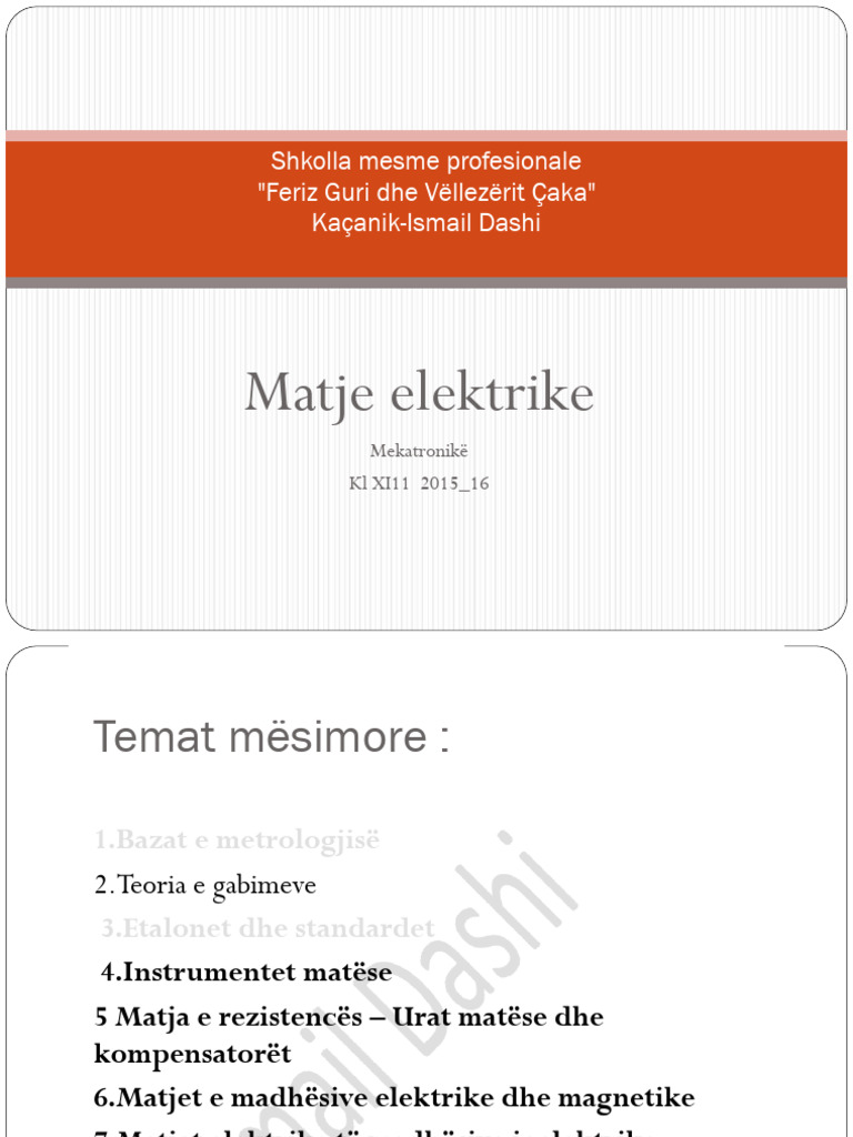 Matje Elektrike | PDF