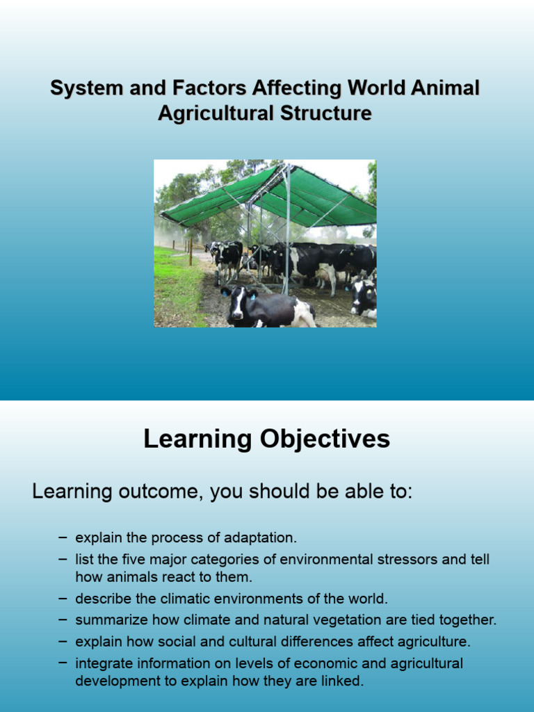System and Factor World Animal Agricultural Structure | PDF ...