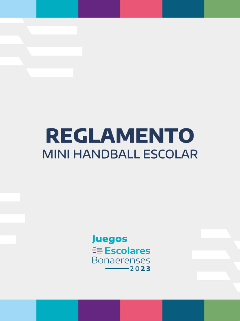 Jebo - Reglamento Mini Handball Escolar | PDF | Deportes