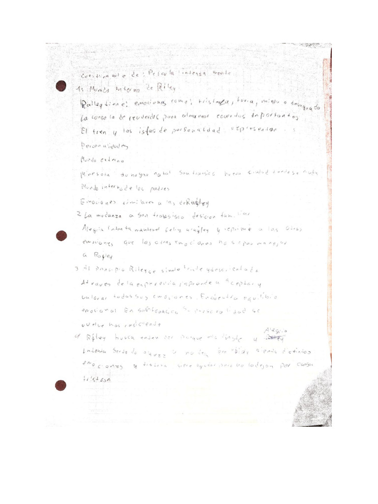 Cuestionario de La Pelicula | PDF