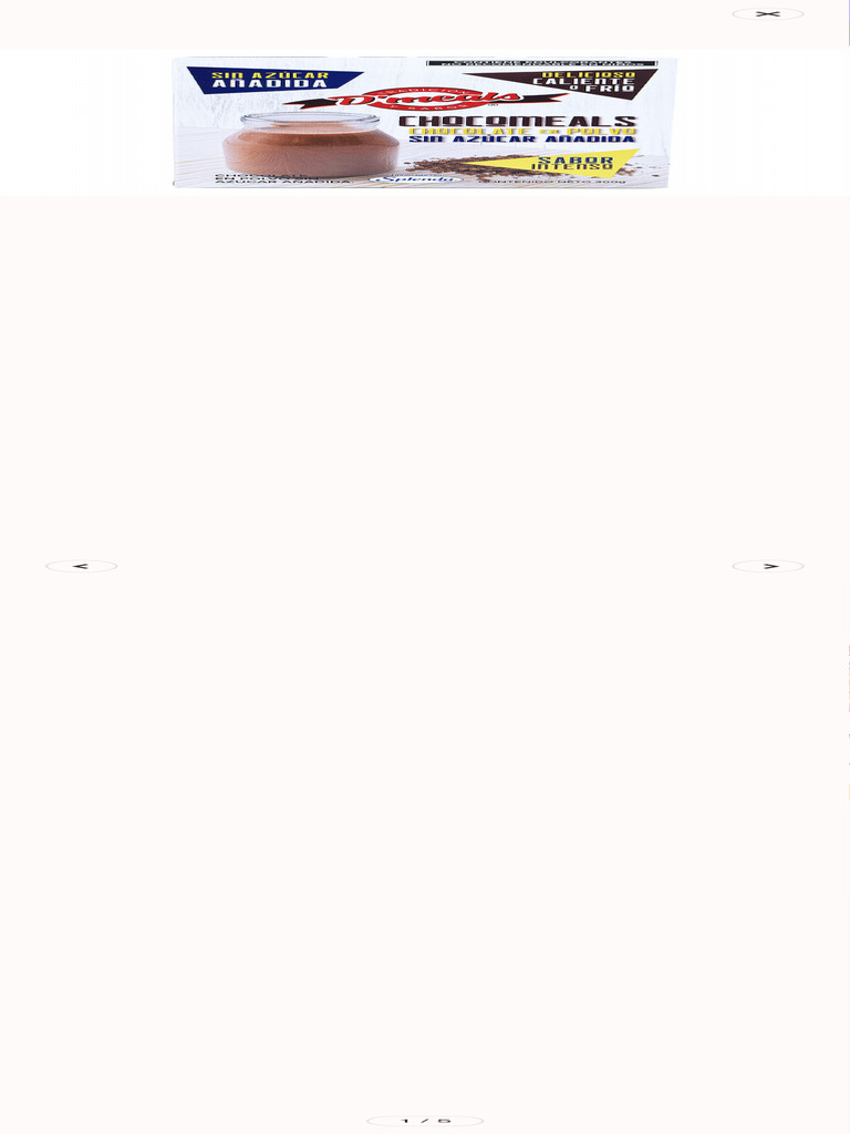 Chocolate En Polvo Sin Azucar 300 G Pdf Alimentos Azúcar