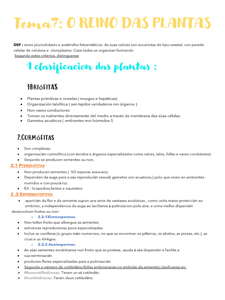 Bio Tema 7 | PDF