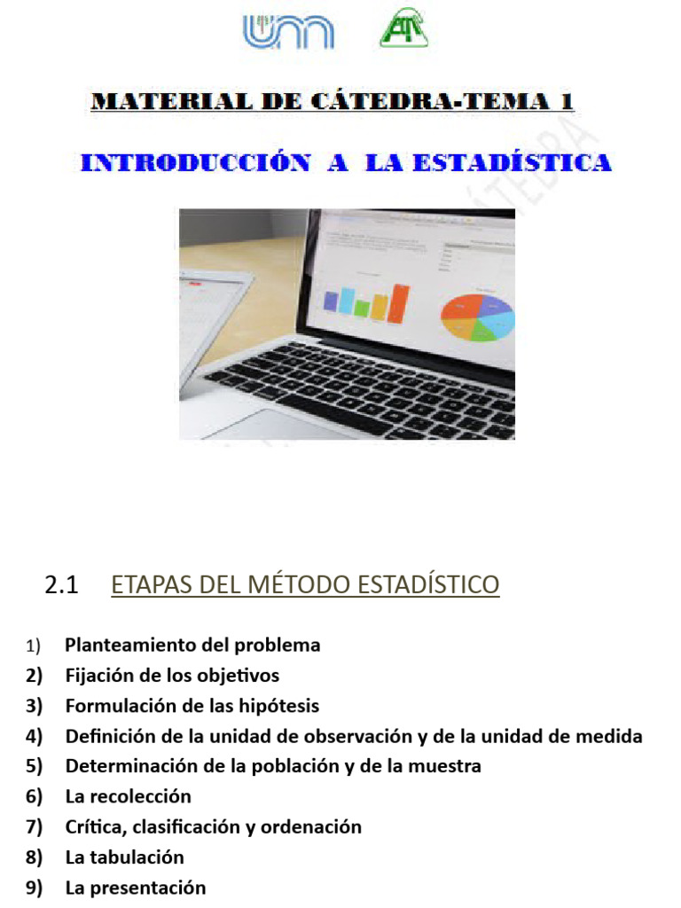 Tema1 1° | PDF | Diferencia | Dispersión estadística
