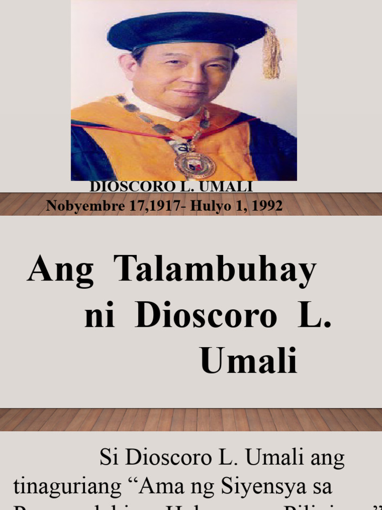 Ang-Talambuhay-ni-Dioscoro-L.-Umali | PDF