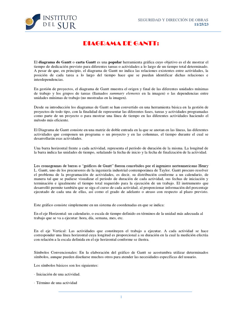 2023 II - Separata S 13 DIAGRAMA DE GANTT | PDF