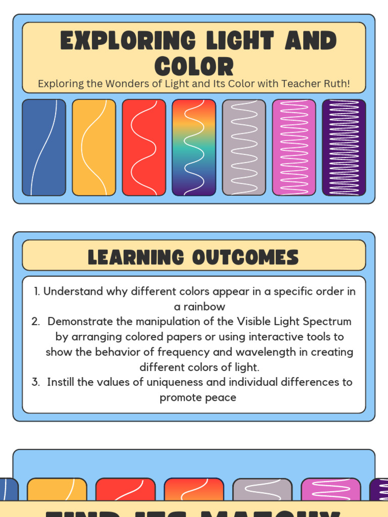 Understanding Light and Color Wavelengths | PDF | Electromagnetic ...