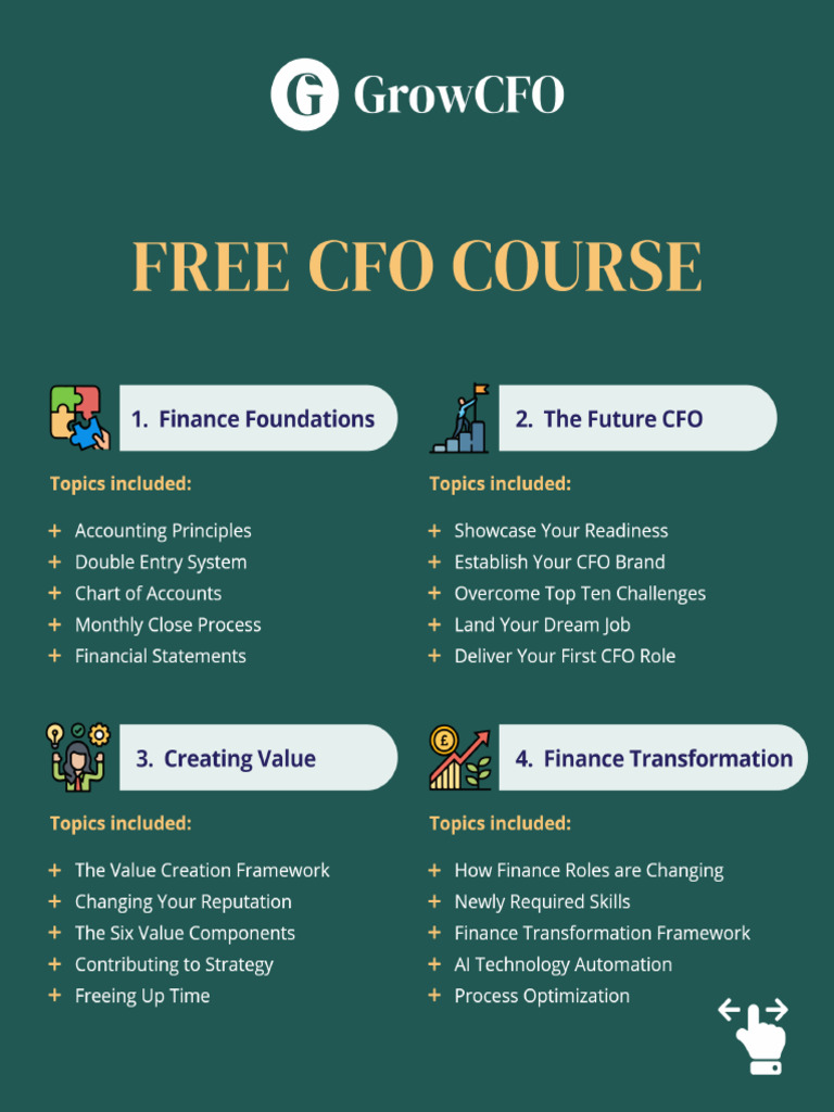 FREE CFO Course Workbook 1712171473 | PDF | Chief Financial Officer | Business