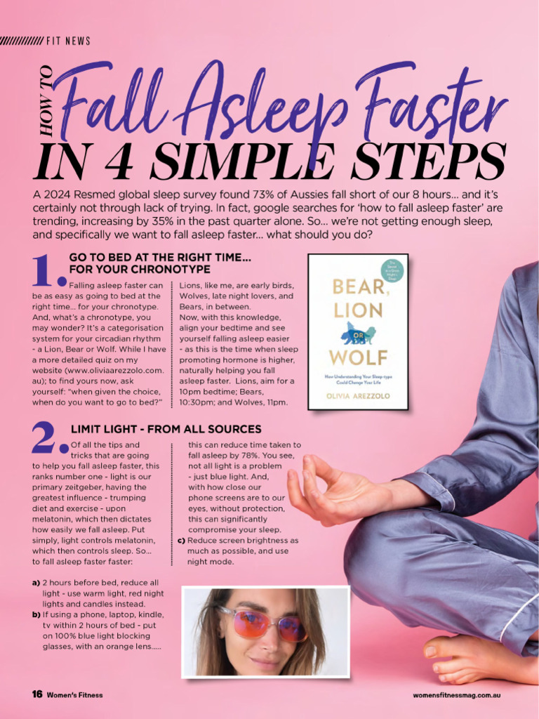Fall Asleep Faster | PDF
