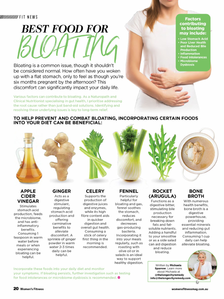 Best food for bloating | PDF