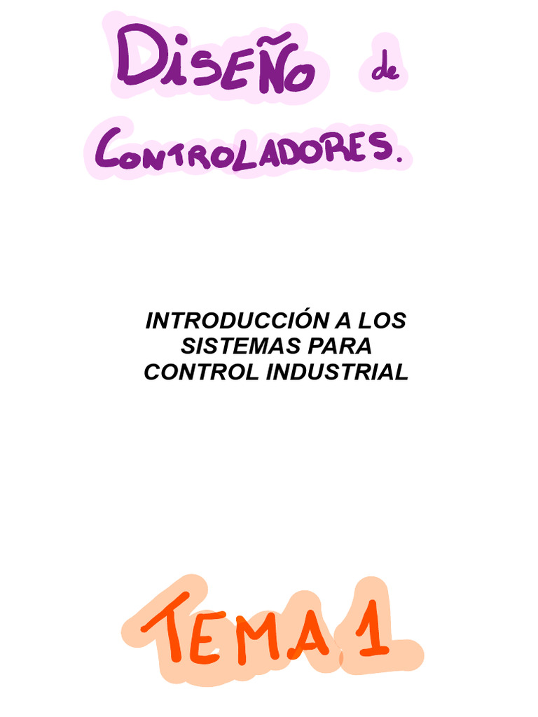 Diseño Controladores Tema 1 | PDF | Ingeniería de control | Teoría de ...