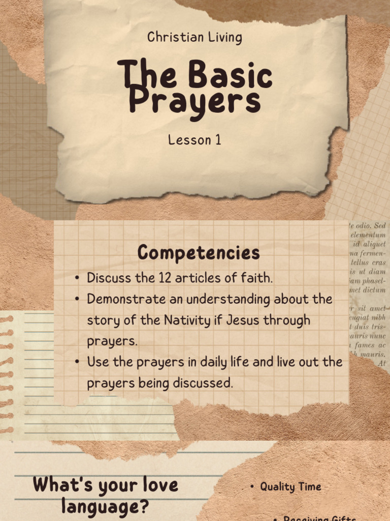 Basic Prayers | PDF | God The Father | Jesus