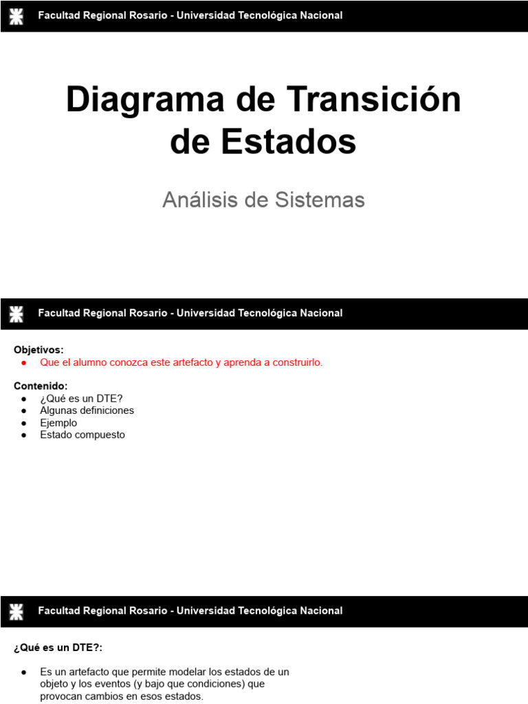 Diagrama de Transición de Estados UML | PDF | Lenguaje de modelado ...
