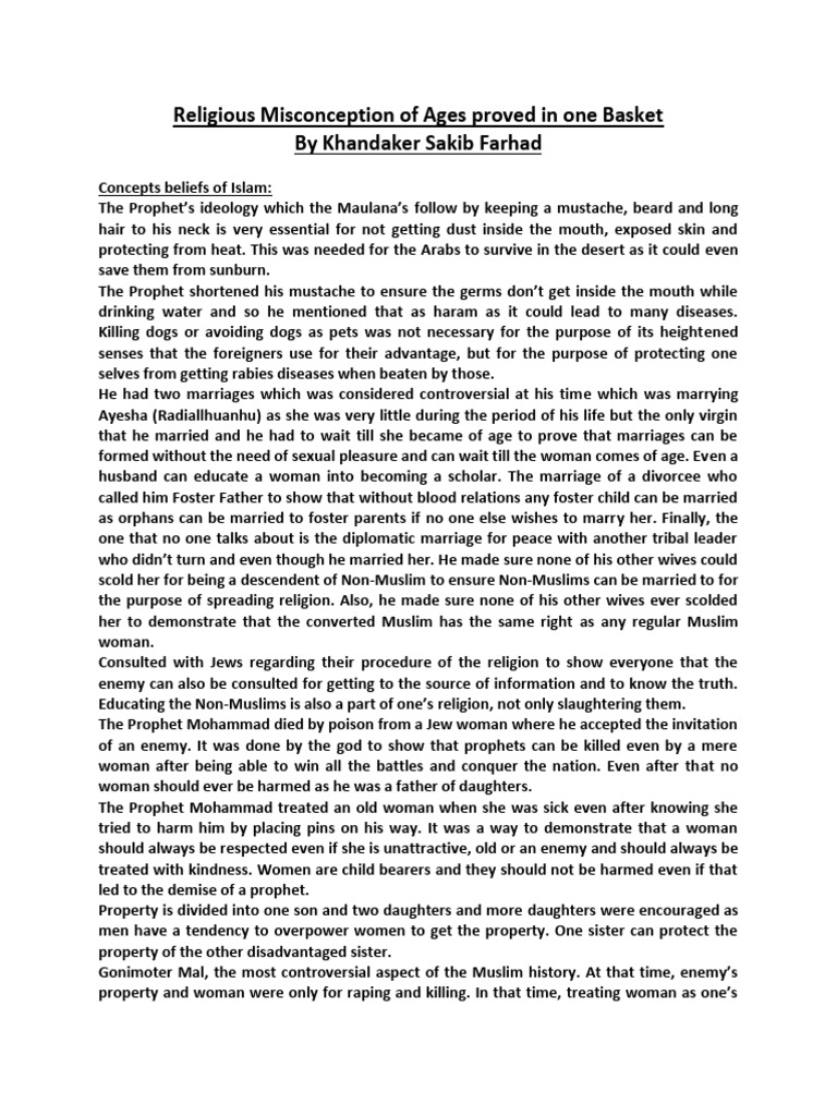 Religious Misconceptions of Ages Proved in One Basket - Compressed ...