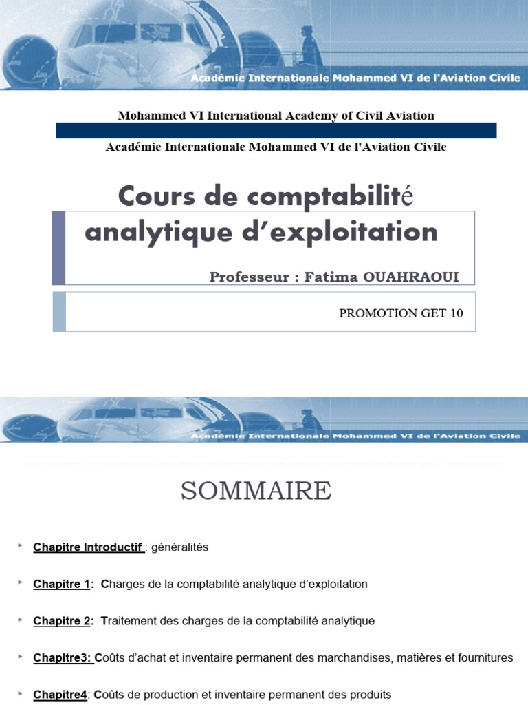 Cours de Comptabilite Analytique Et Expl | PDF | Dépréciation | Comptabilité