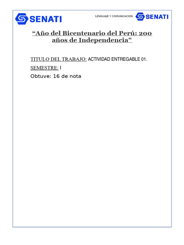 Lenguaje y Comunicacion Entregable 01 Senati Primer Semestre Compress ... Lenguaje y Comunicacion Entregable 01 Senati Primer Semestre Compress ...