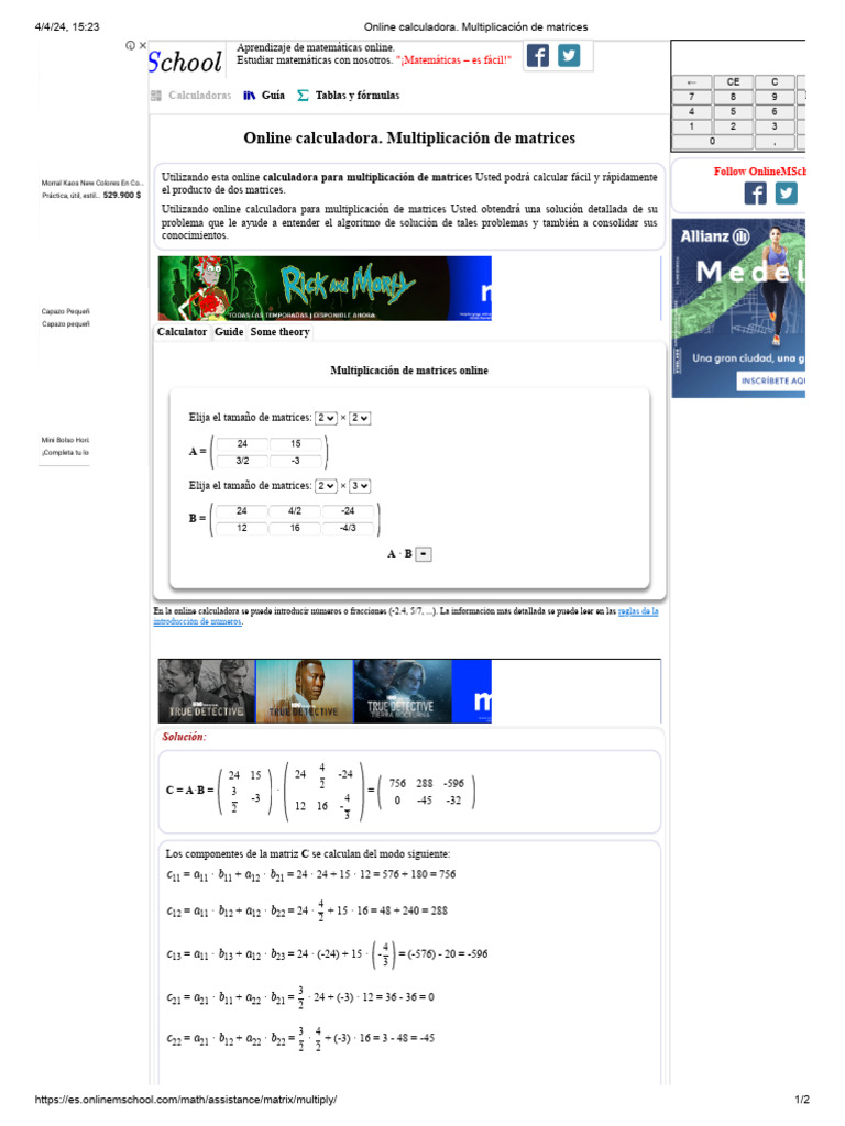 Ejercicio 11 | PDF | Matriz (Matemáticas) | Álgebra lineal