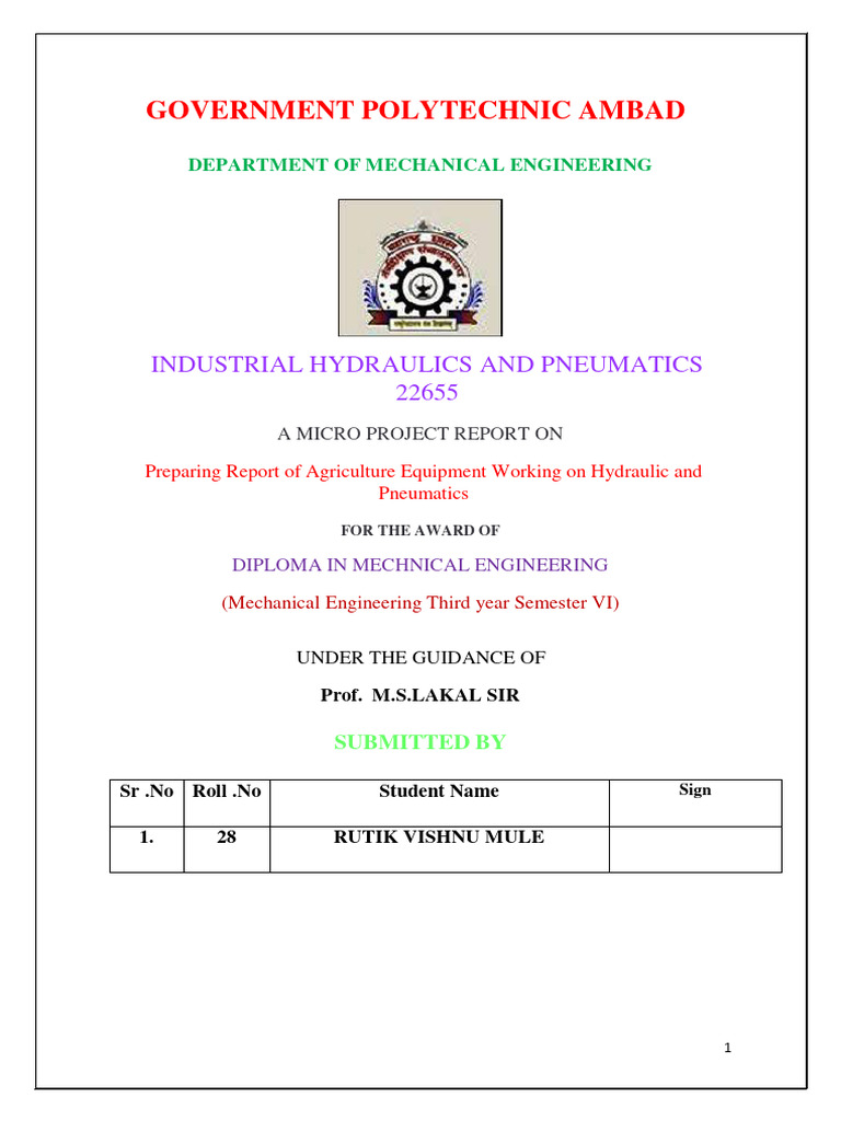 Ihp Project | PDF | Pump | Engines
