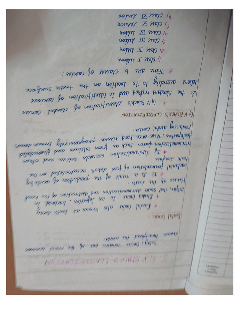 GV Black Classification | PDF