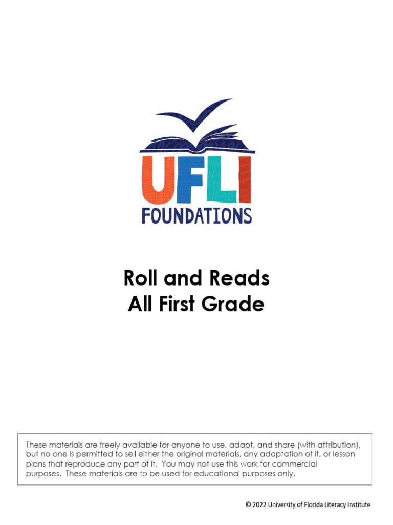 Foundations Roll and Read First | PDF