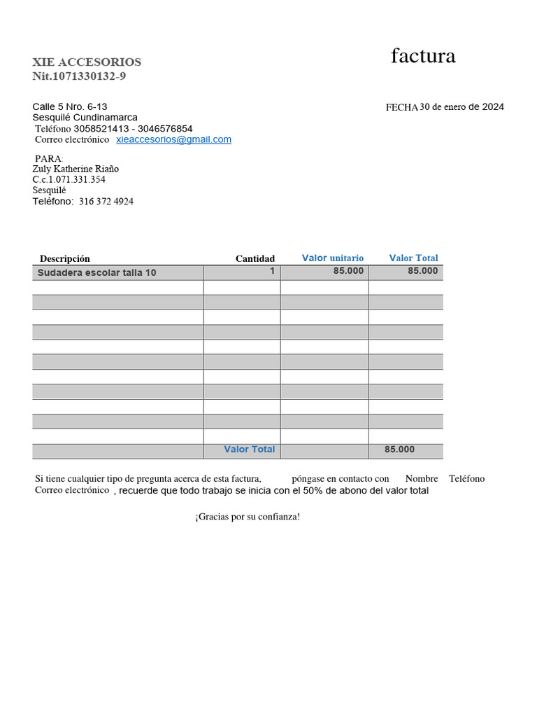 Venta de Sudadera Escolar en Sesquilé | PDF