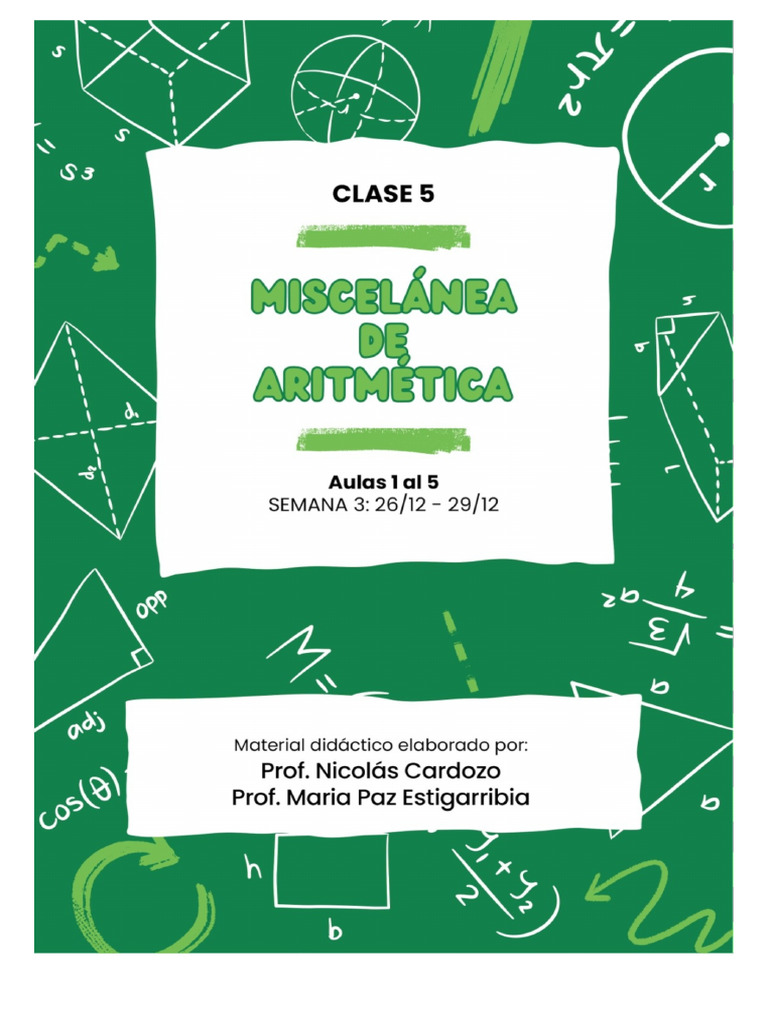 Miscelánea de Aritmética | PDF