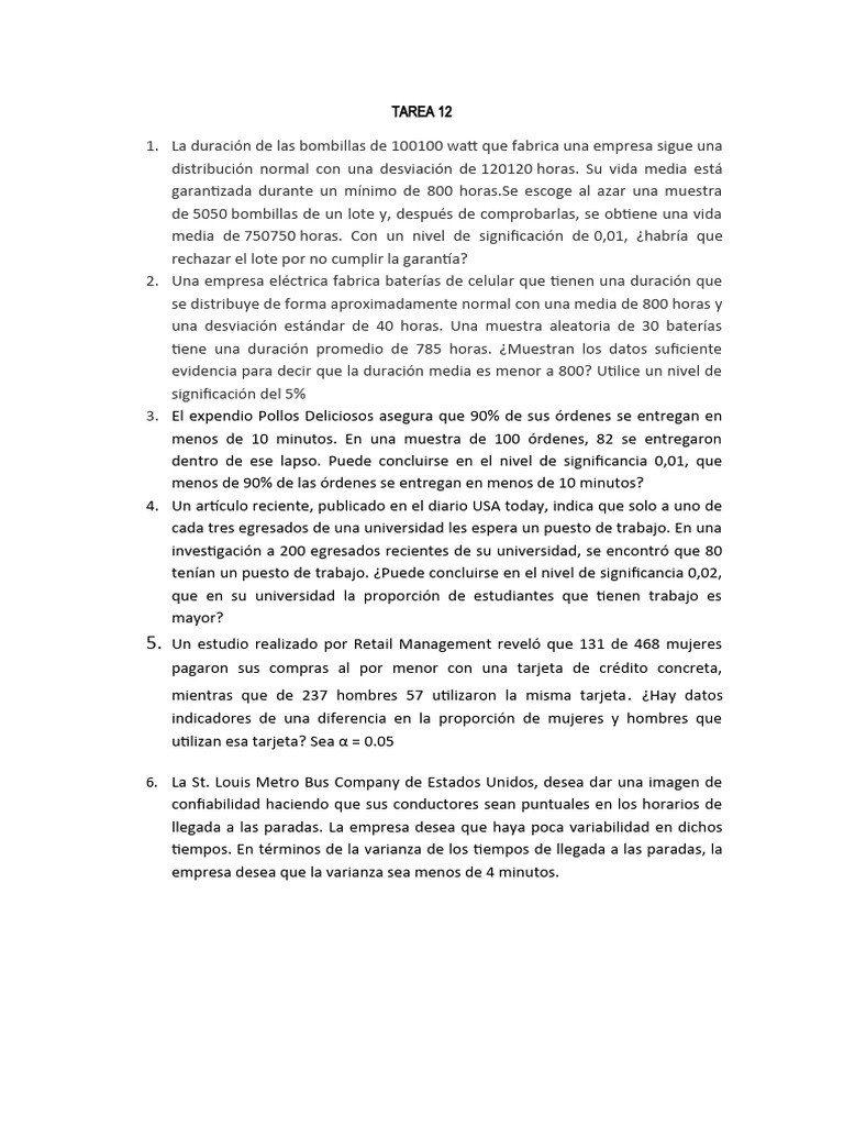 Tarea 12 | PDF