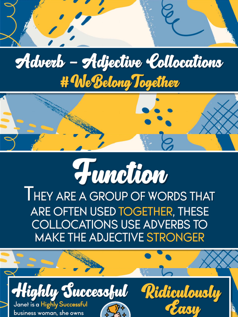 Adverb – Adjective Collocations | PDF