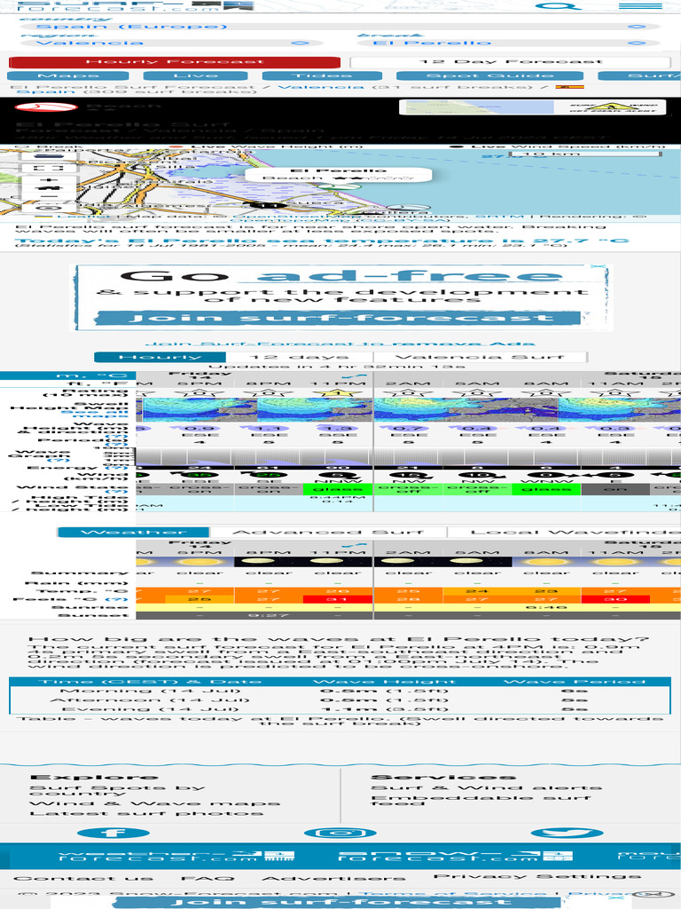 El Perello 48 Hour Detailed Surf Forecast | PDF | Weather Forecasting ...