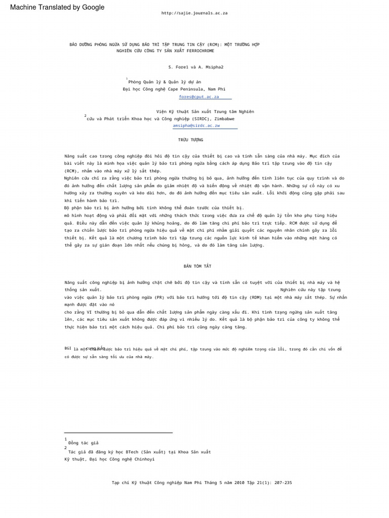 Preventive Maintenance Using Reliability Centred M Pdf