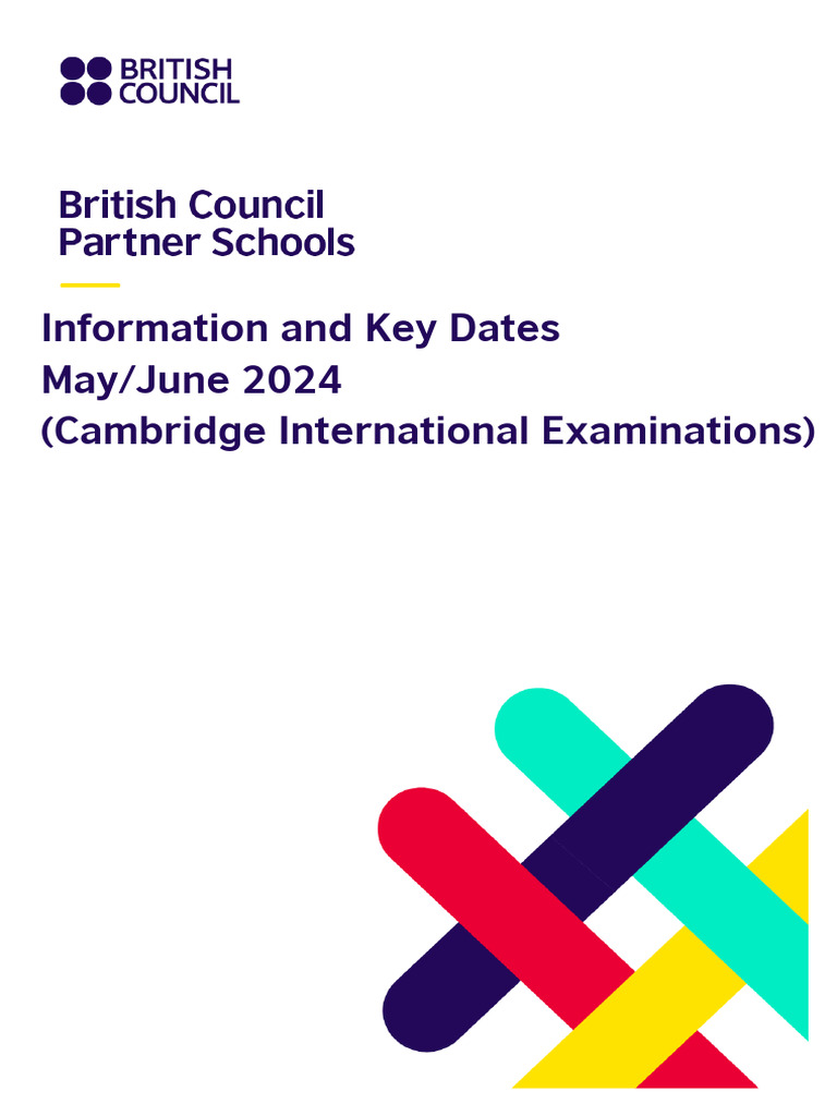 Cambridge Information and Key Dates For May June 2024 | PDF | Identity ...