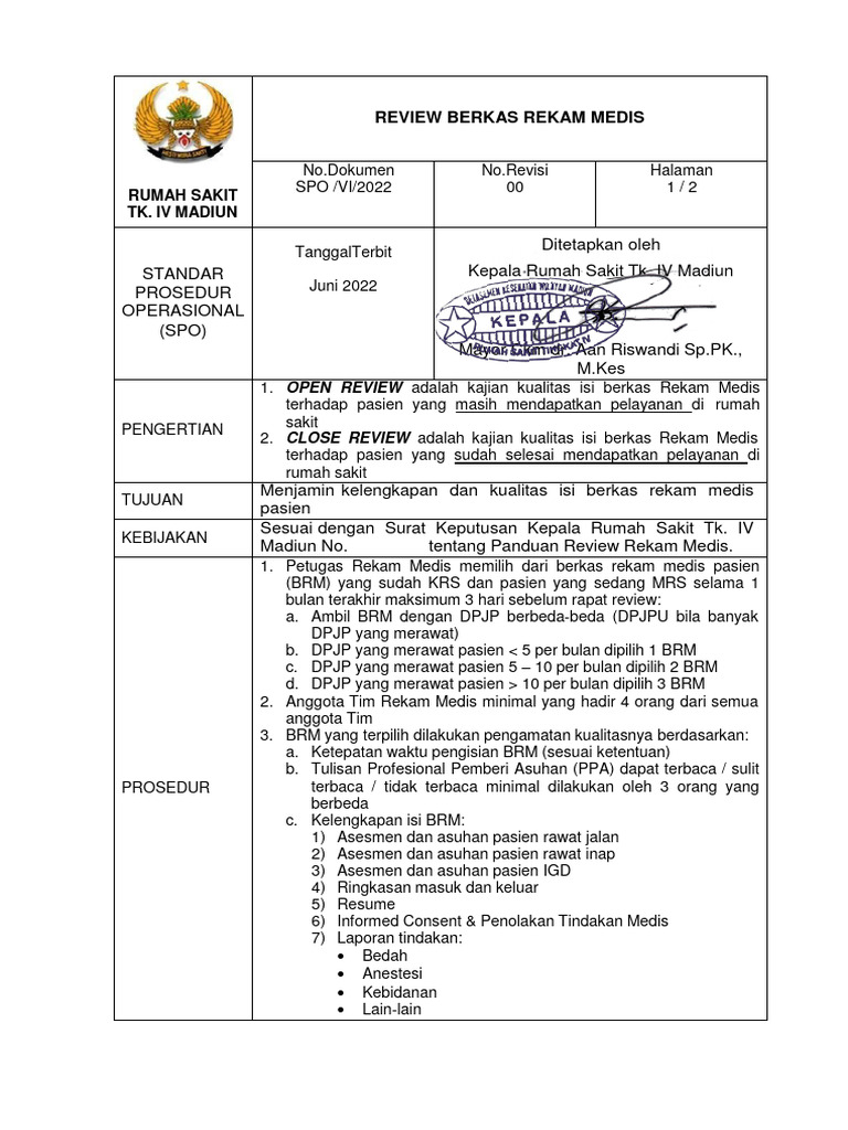 Spo Review BRM | PDF