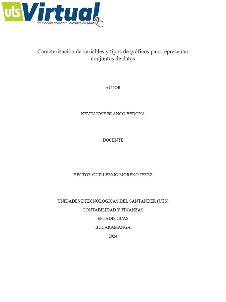 Caracterización de Variables y Tipos de Gráficos para Representar ... Caracterización de Variables y Tipos de Gráficos para Representar ...