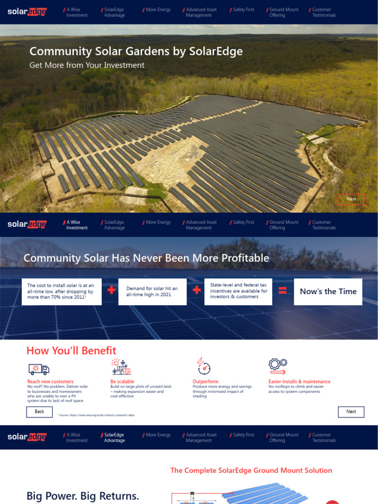 Community Solar Brochure Nam | PDF | Photovoltaics | Photovoltaic System